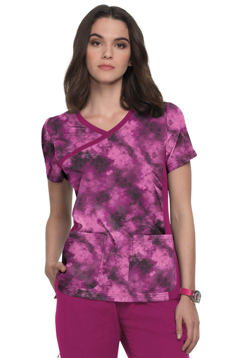 Heather Raspberry Tie Dye | Lite Stretch Raquel Top – koihappiness