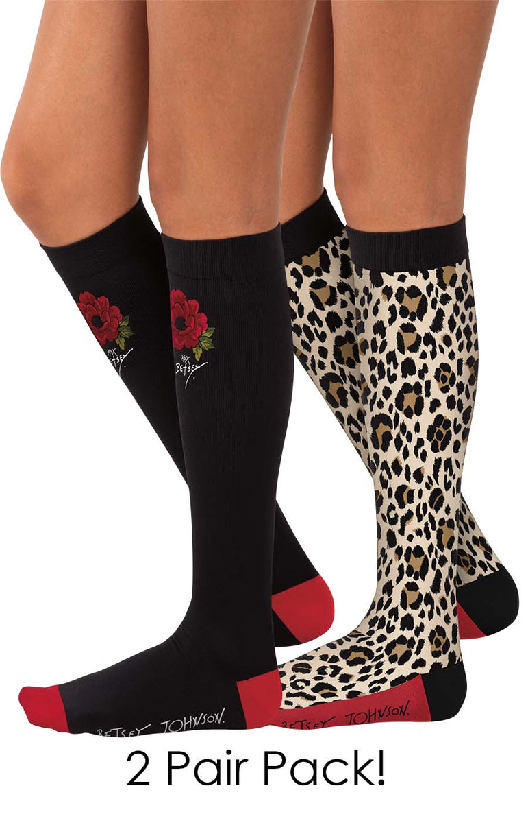 Betsey Johnson Women's Compression Socks 2-Pack – koihappiness