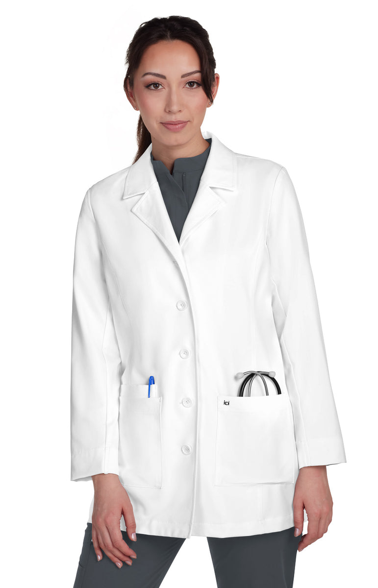 koi Scrubs Essentials Hema Women's 4-Pocket Stretch Lab Coat – koihappiness