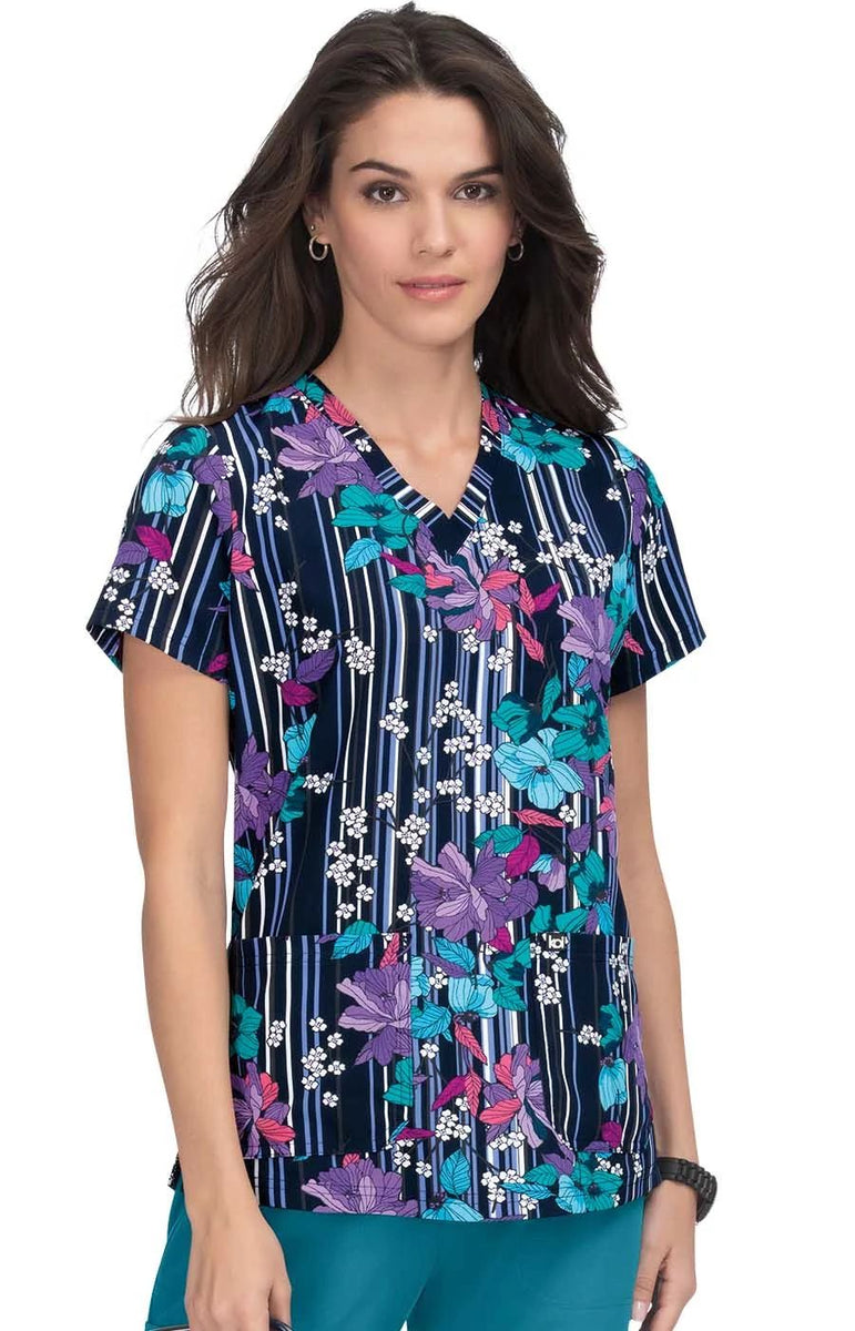 Early Energy Top Striped Floral – koihappiness