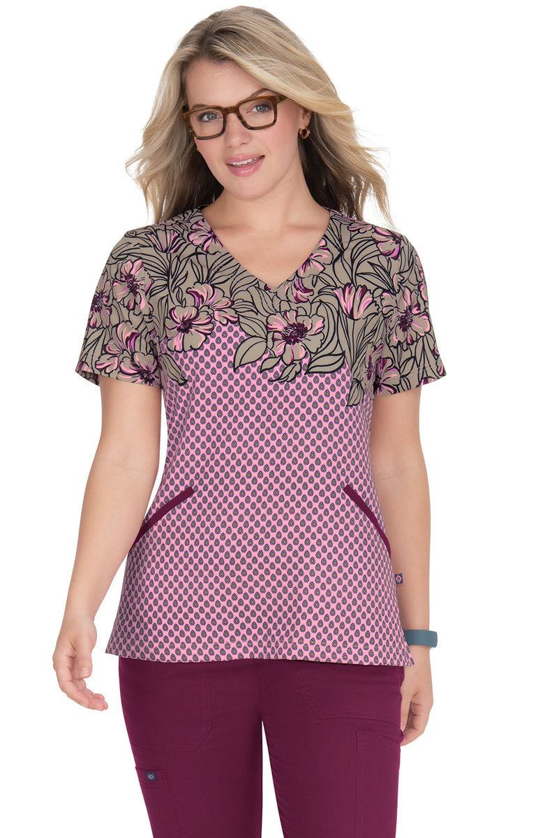 Stretch Brianne Top Antique Camellia – koihappiness